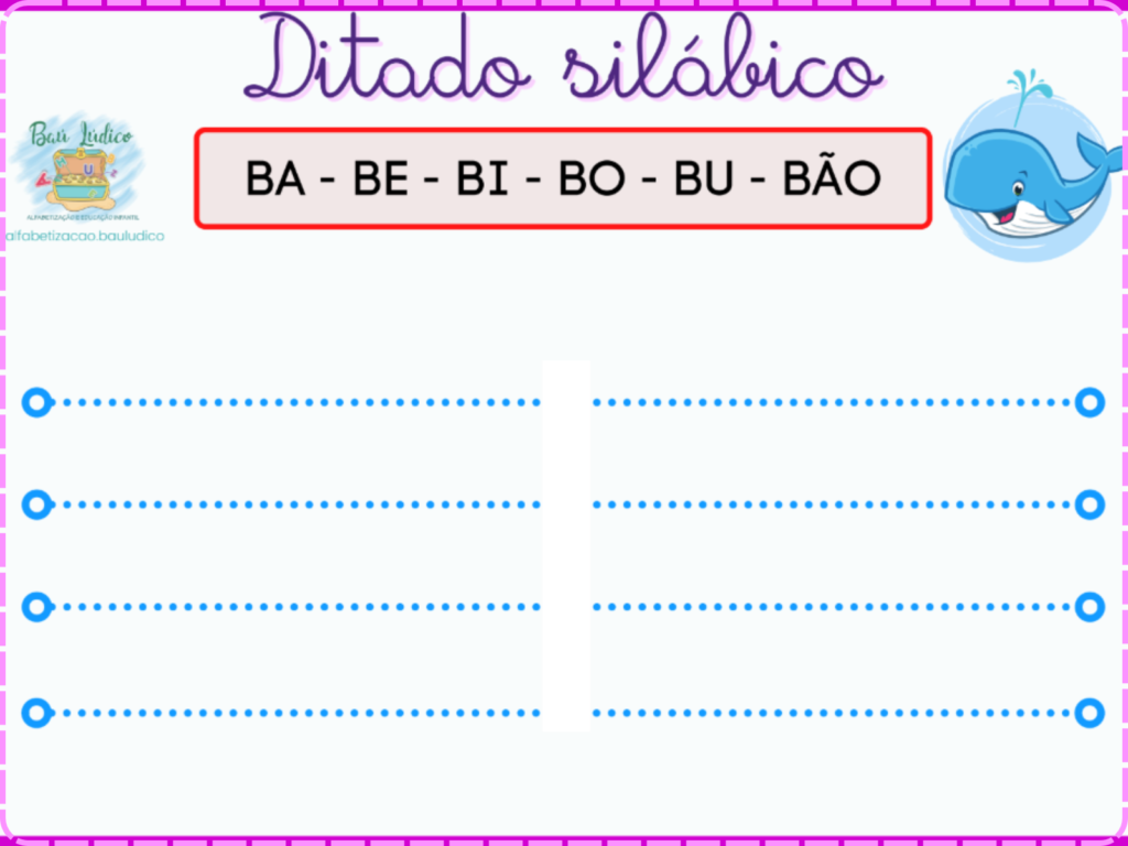 Ditado Silábico - Baú Lúdico